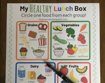 Healthy Lunch Box Poster