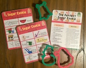 Kids' Sugar Cookie Recipe Cards Ingredients & Tools | Etsy