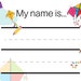 Learn to Write My Name Kids Practice Writing Sheets - Etsy