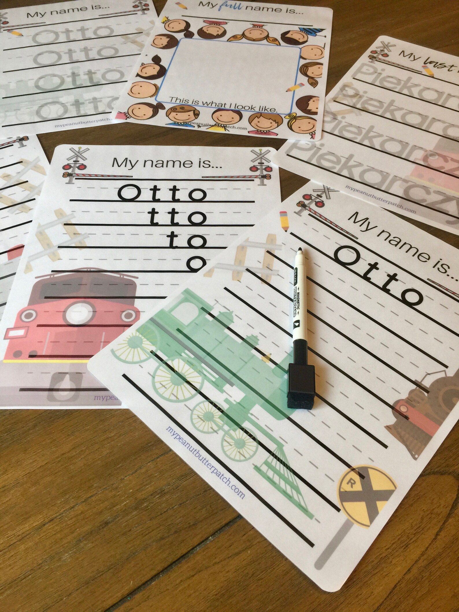 Dry Erase Learn to Write My FIRST & LAST Name Practice | Etsy