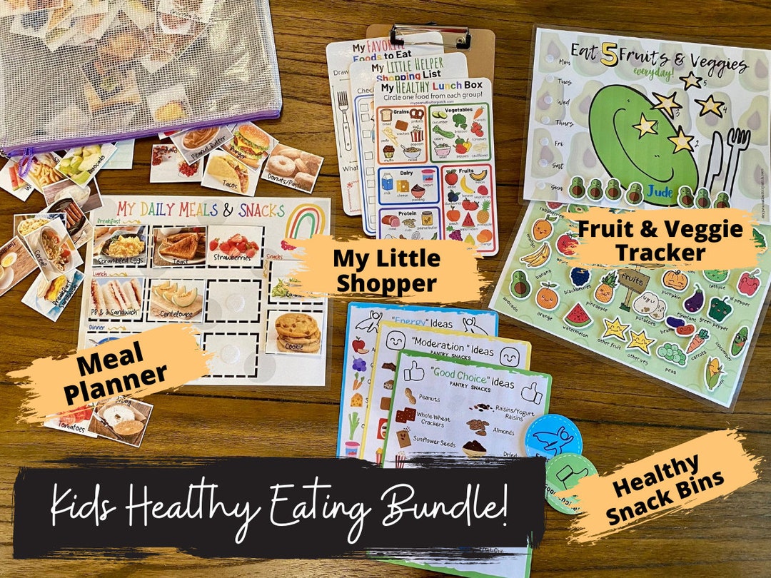 Kids Healthy Eating Bundle | Meal Planner | Picky Eaters - Etsy