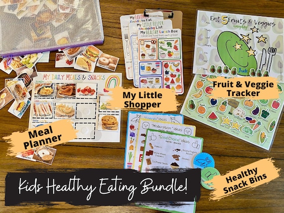 Kids Healthy Eating Bundle Meal Planner Picky Eaters - Etsy
