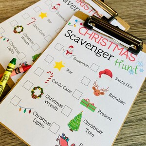 Christmas Scavenger Hunt | Kids Christmas Activity | Printable - Etsy
