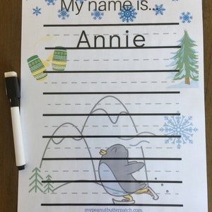 Dry Erase Learn to Write My FIRST & LAST Name Practice Worksheets ...