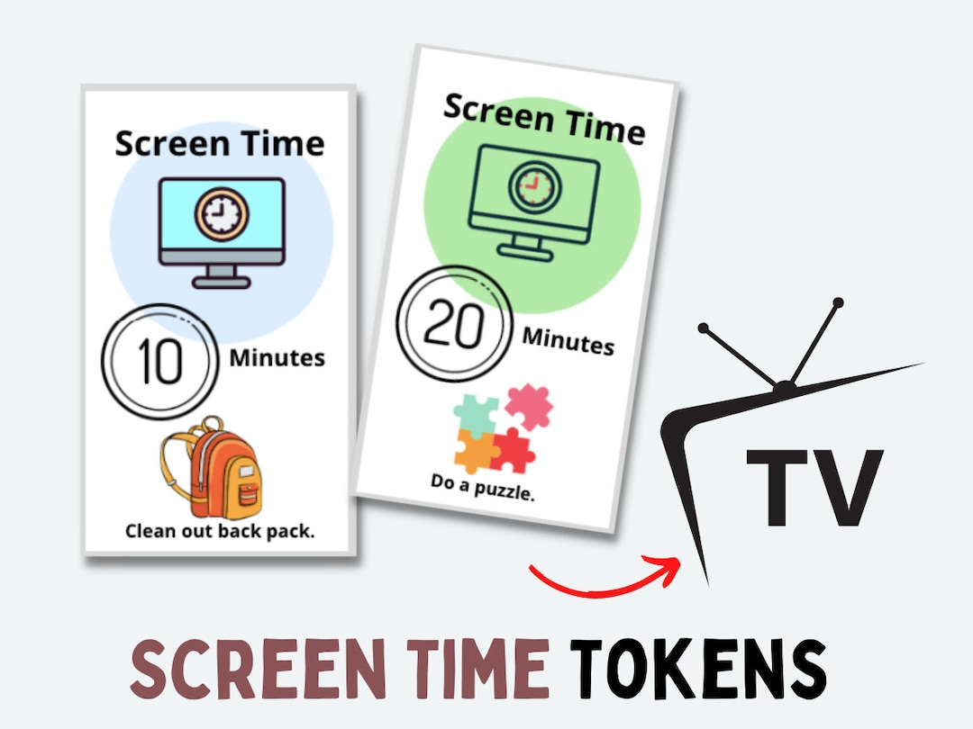 Screen Time Tokens - Etsy