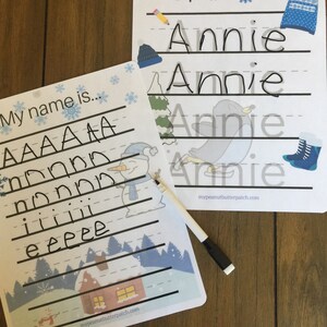 Dry Erase Learn to Write My FIRST & LAST Name Practice Worksheets ...
