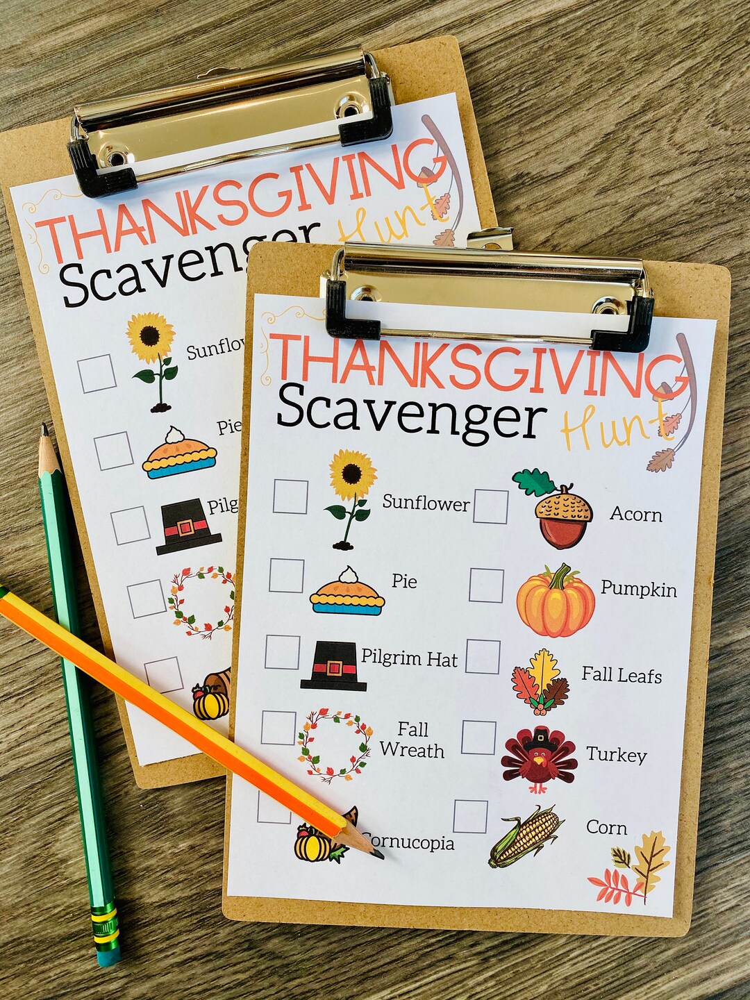 Thanksgiving Scavenger Hunt | Kids Fall Activity - Etsy