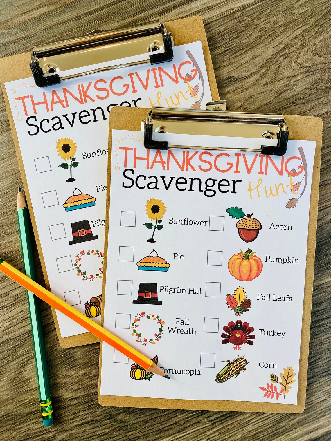 Thanksgiving Scavenger Hunt Kids Fall Activity - Etsy