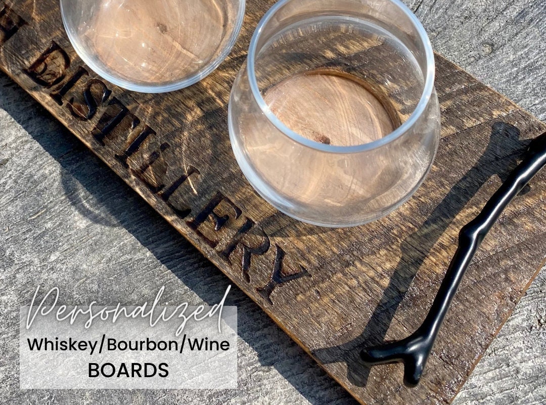 Personalized Tasting Boards * Glasses Included! * Whiskey|bourbon|wine ...