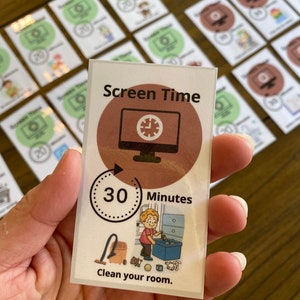 Kids Screen Time Tokens | Instant Download - Etsy
