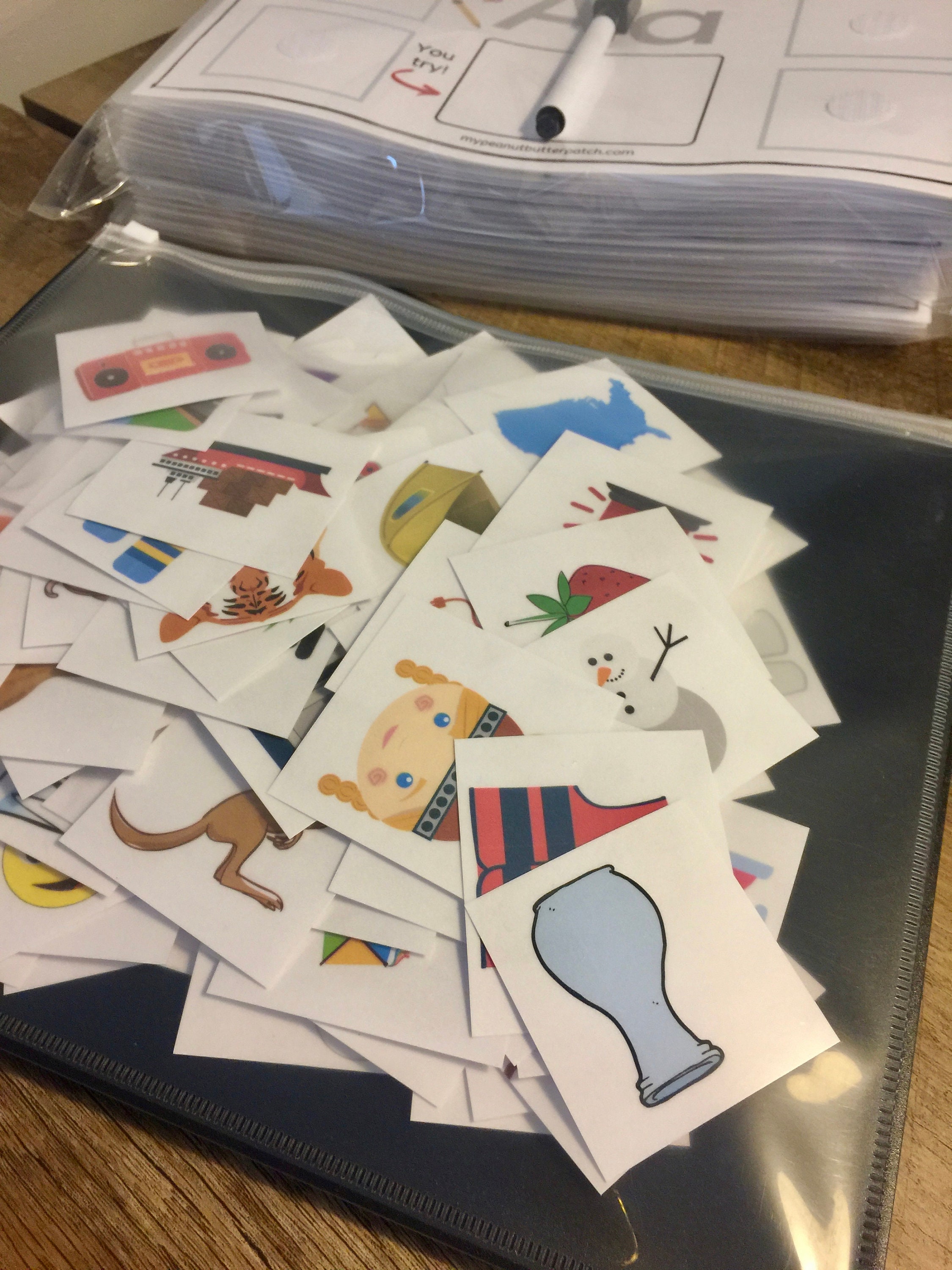 A-Z Alphabet Cards | Tracing Practice | Letter Sounds - Etsy