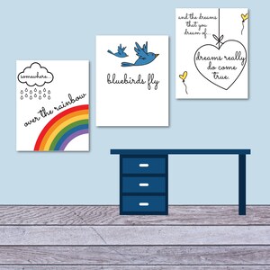 Rainbow Theme Room, Set of 3, Printable Wall Art, INSTANT DOWNLOAD - Etsy