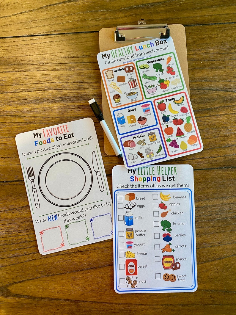 Kids Healthy Eating Bundle Meal Planner Picky Eaters - Etsy