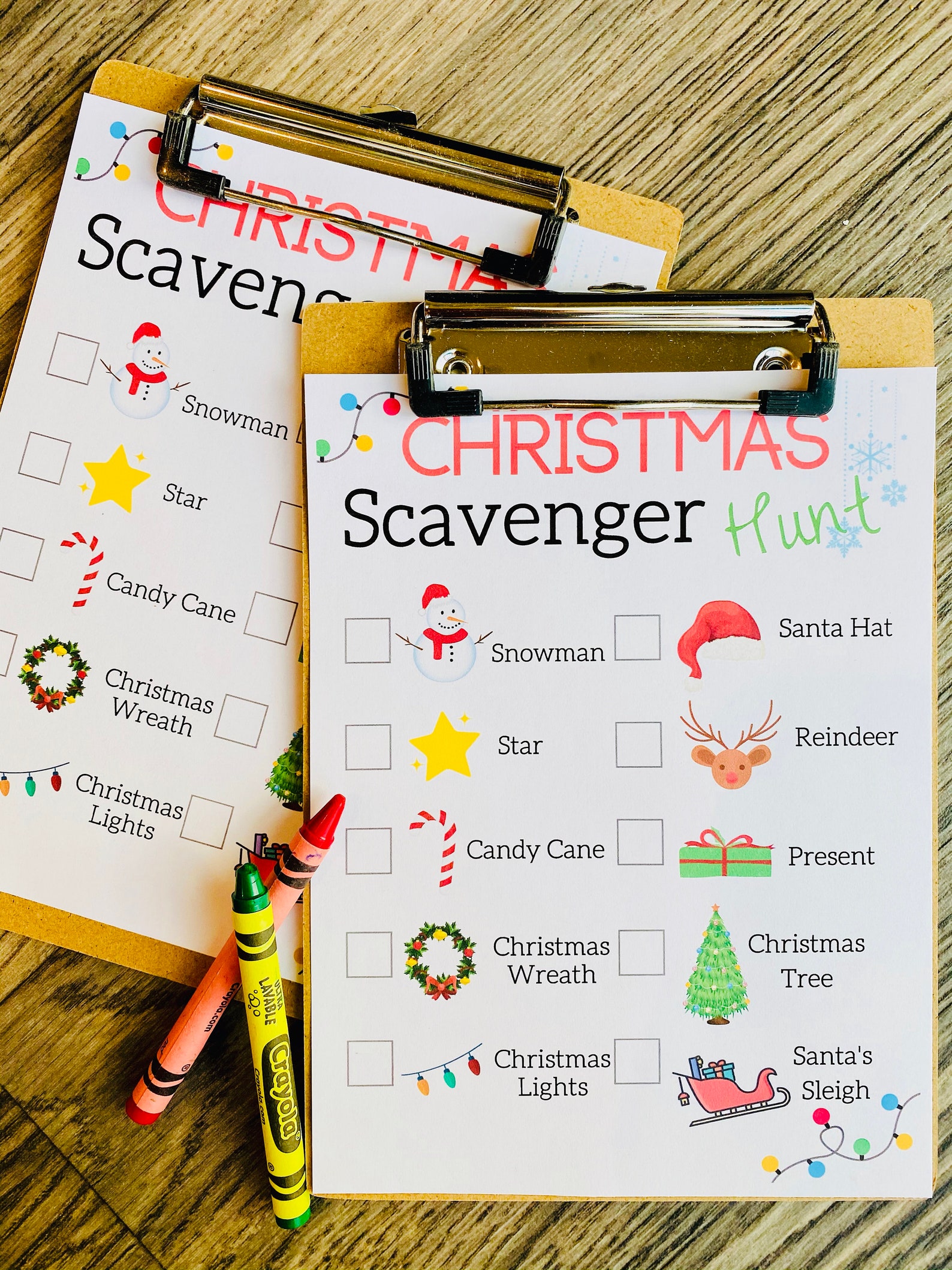 Christmas Scavenger Hunt Kids Christmas Activity Printable - Etsy
