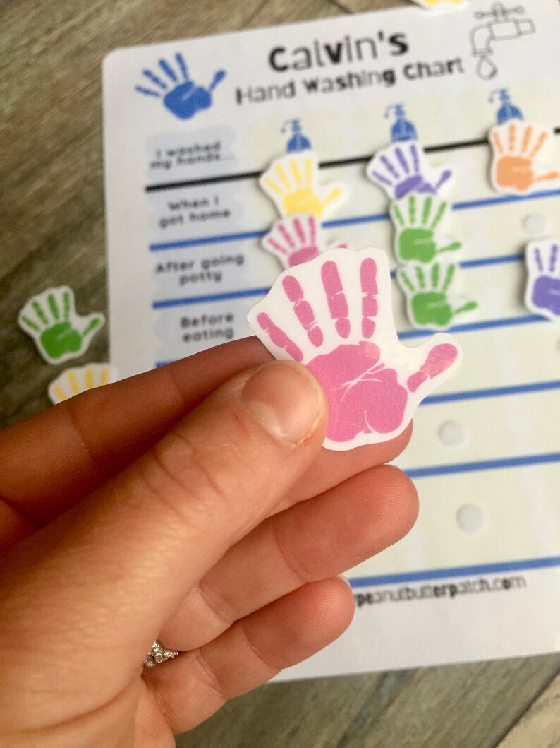 Hand Washing Kids Chart Behavior Chart Personalize With - Etsy