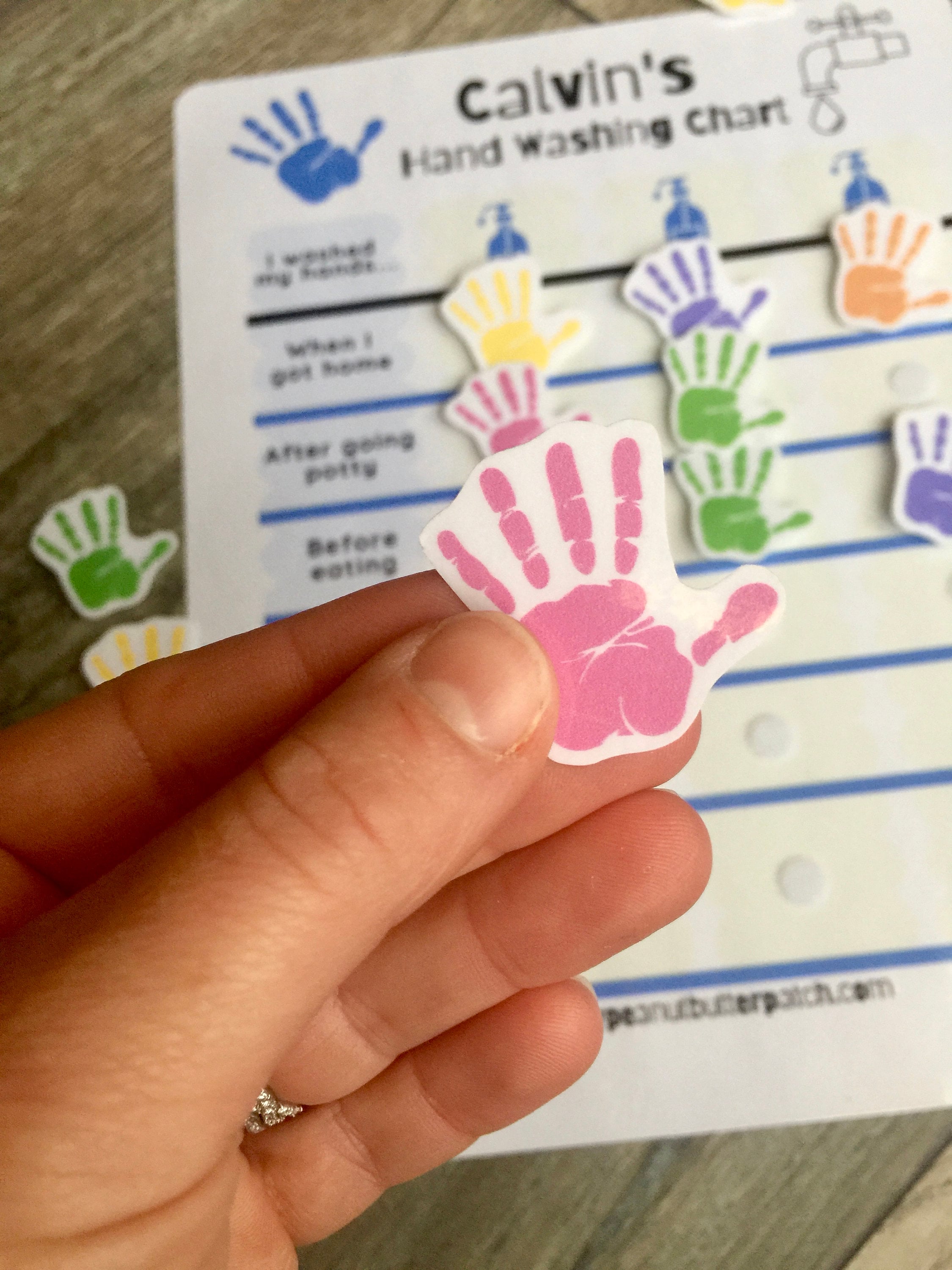 Hand Washing Kids Chart Behavior Chart Personalize With - Etsy