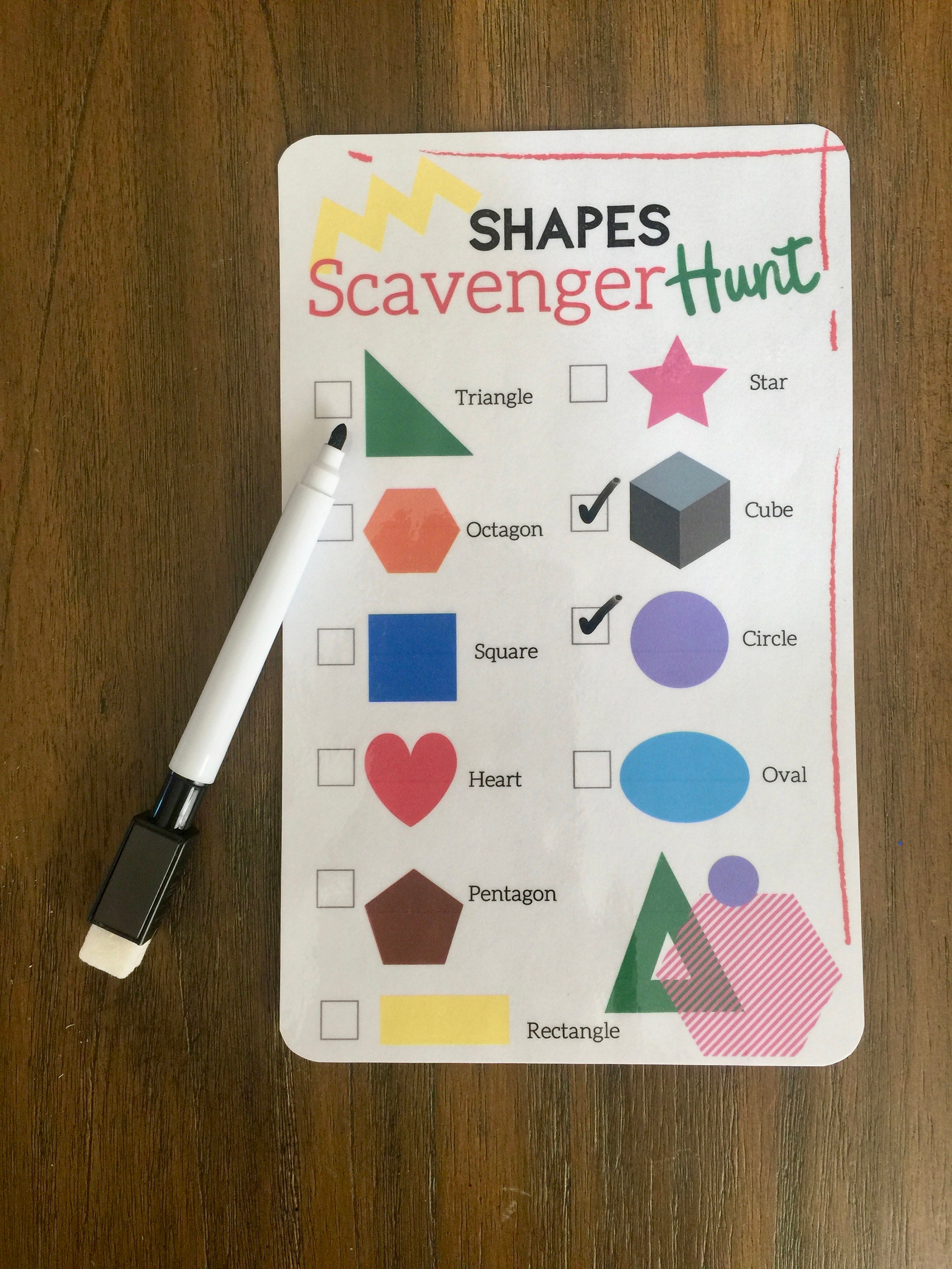 Neighborhood, Nature, Car Ride, & Shape Scavenger Hunts| + Mini ...