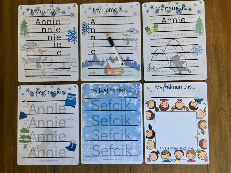 Dry Erase Learn to Write My FIRST & LAST Name Practice Worksheets ...