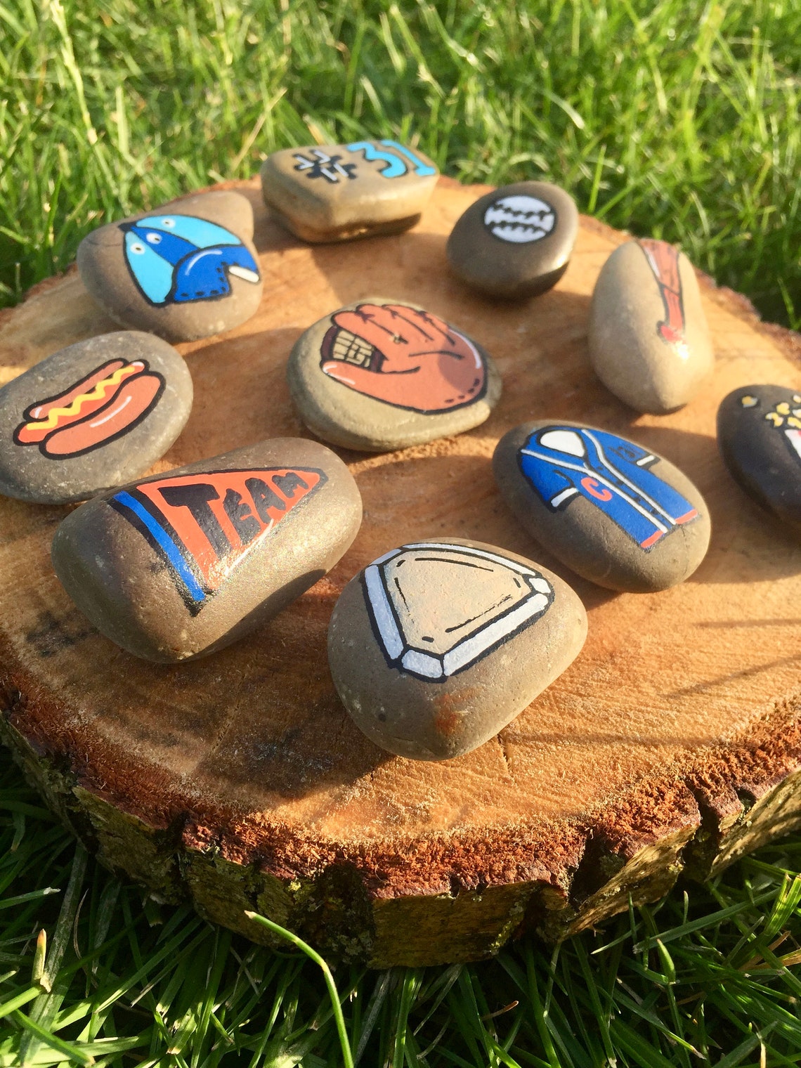 Baseball Story Stones | Customizable | Kids Conversation Starter - Etsy
