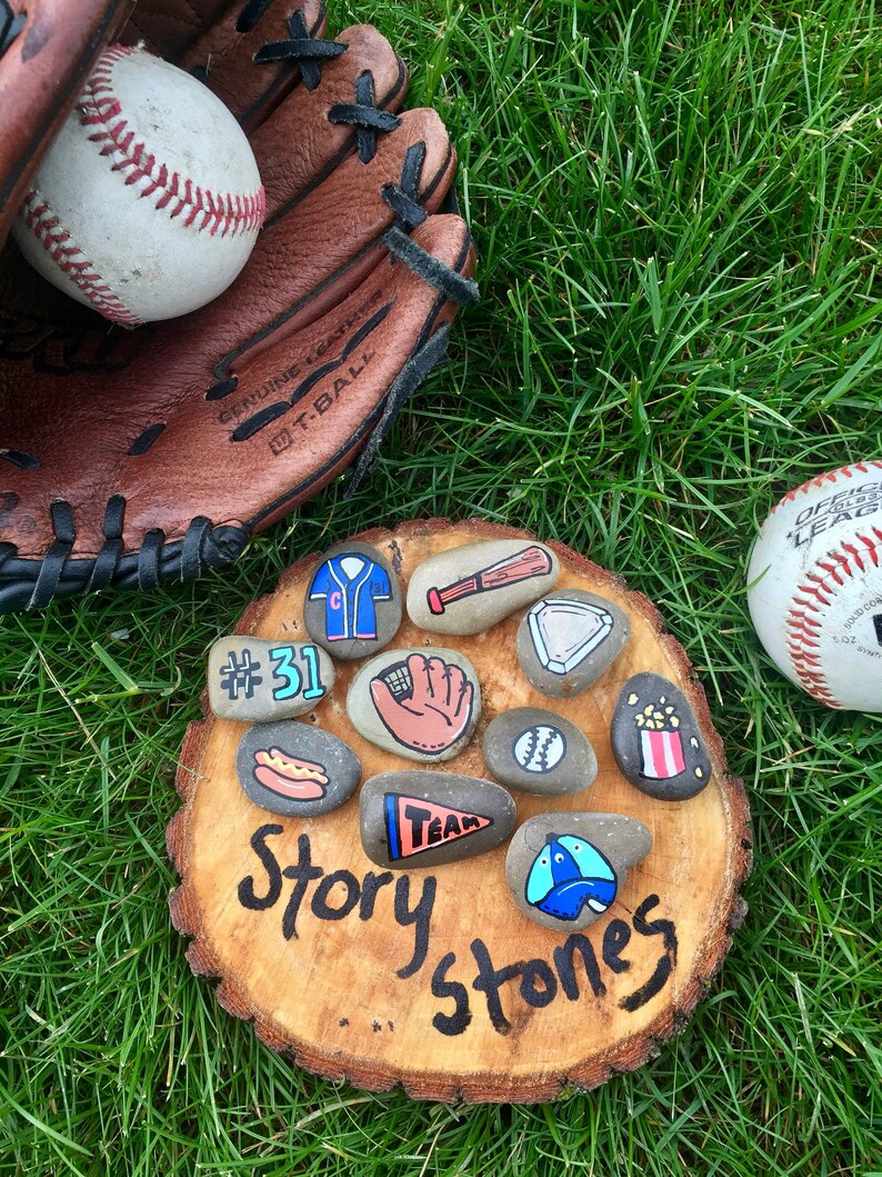 Baseball Story Stones Customizable Kids Conversation | Etsy