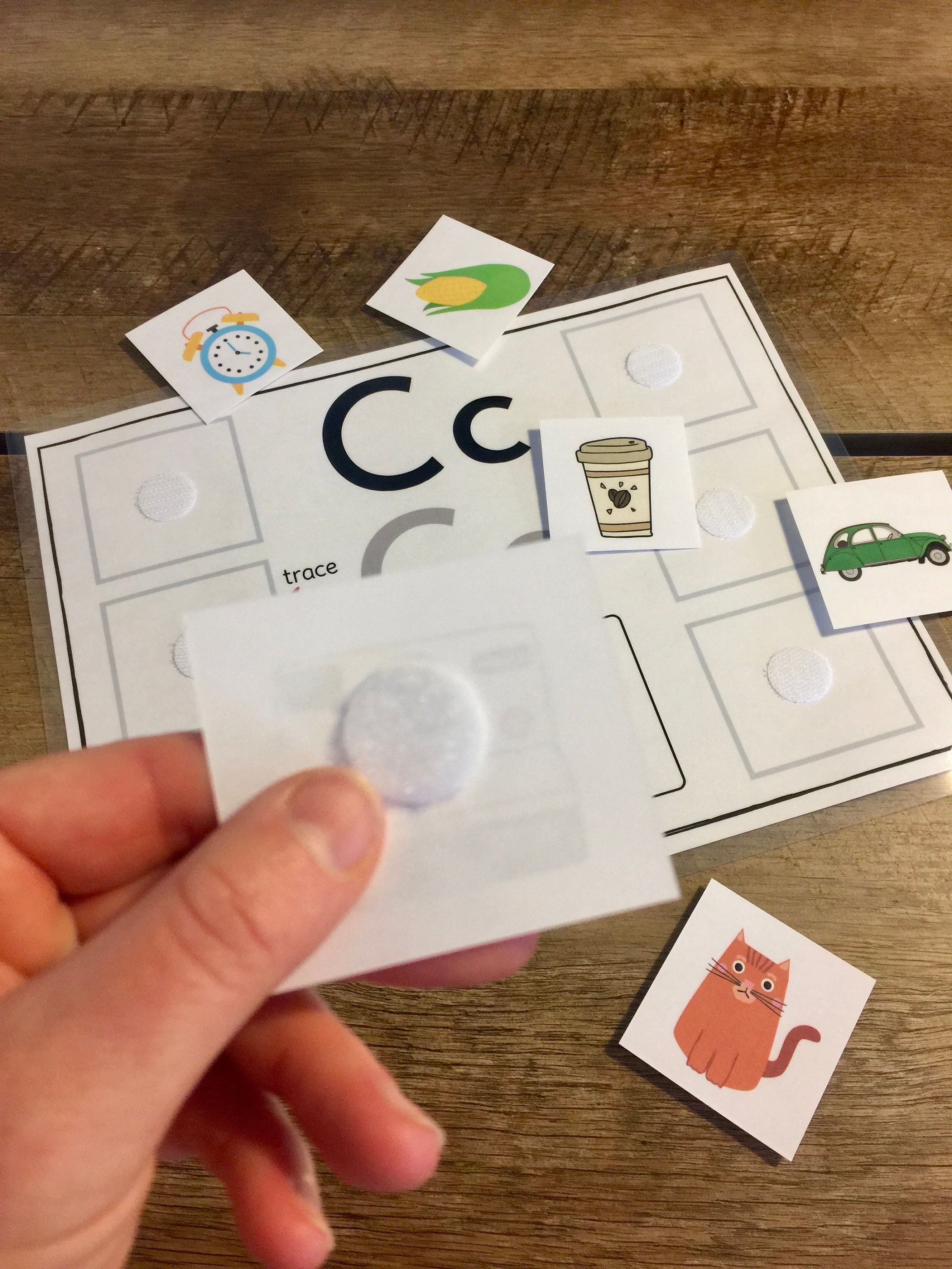 A-Z Alphabet Cards Tracing Practice Letter Sounds | Etsy