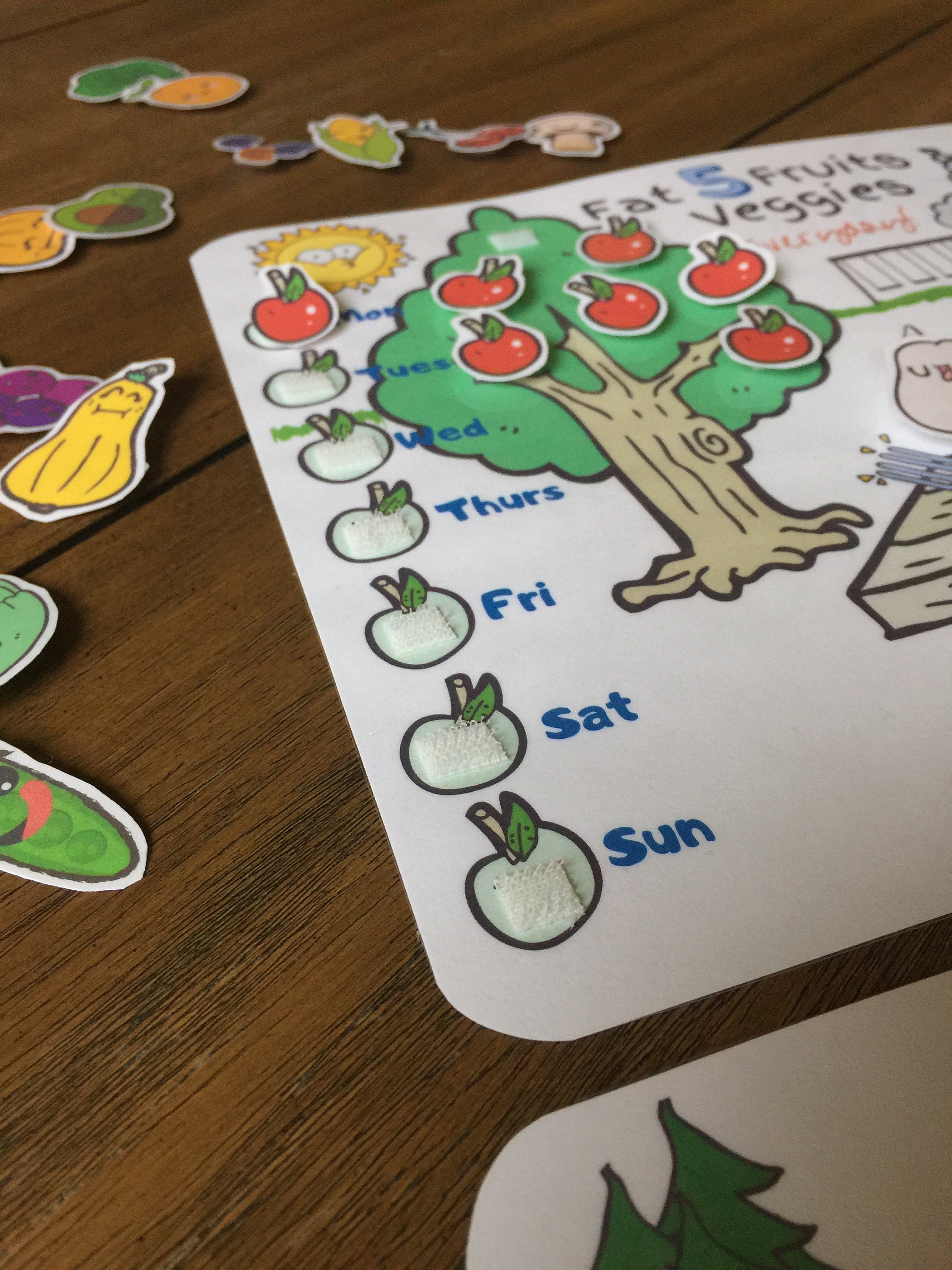 Fruit and Veggie Tracker Chart Digital Download - Etsy