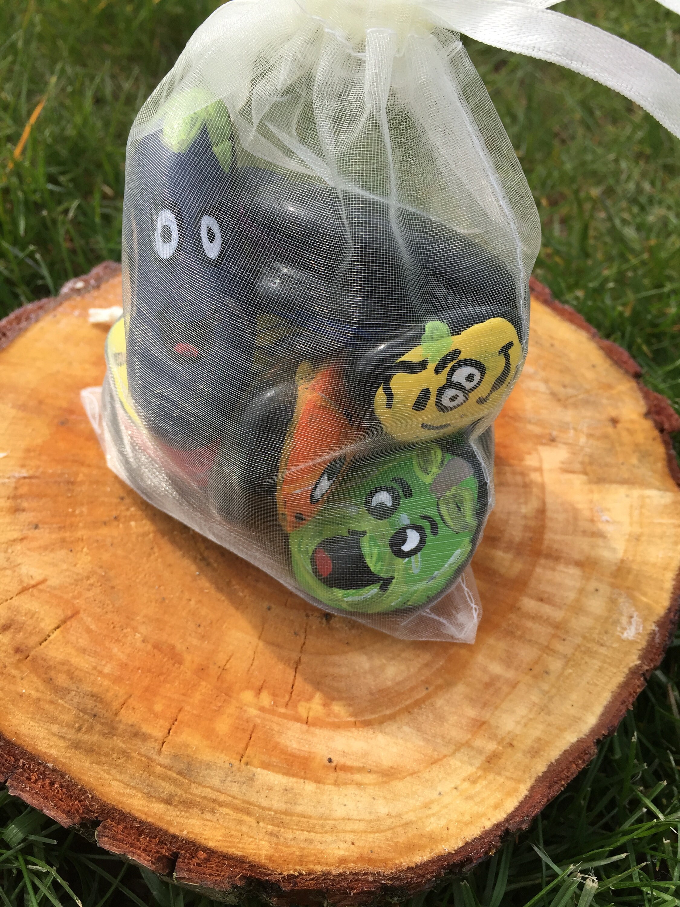 Painted Fruit Rocks Fruit Story Stones - Etsy