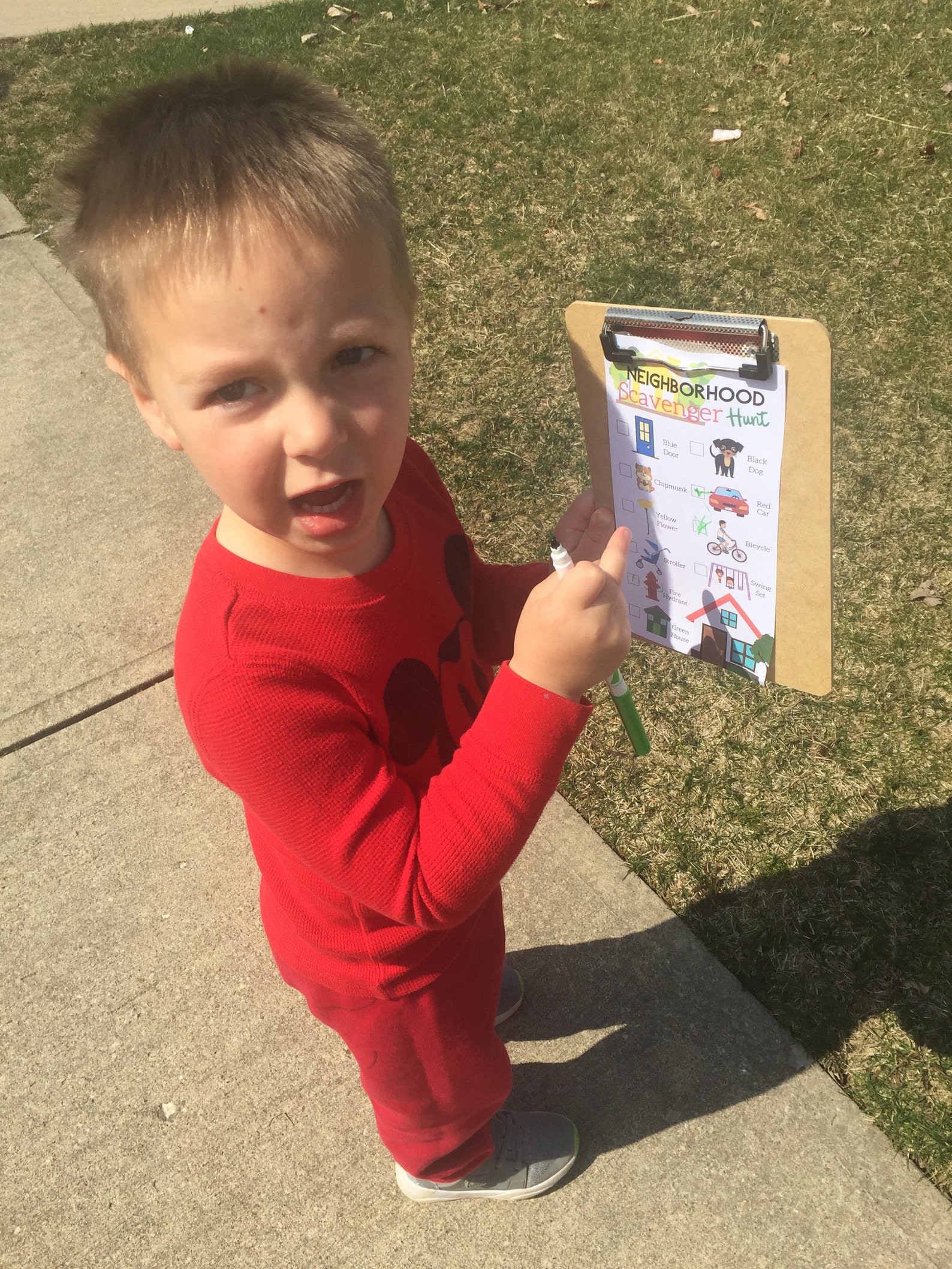 Neighborhood, Nature, Car Ride, & Shape Scavenger Hunts| + Mini ...