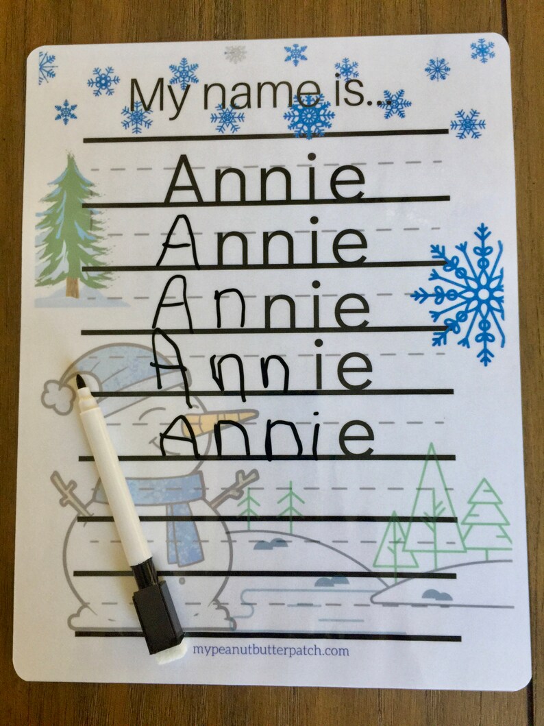 Dry Erase Learn to Write My FIRST & LAST Name Practice | Etsy