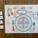 Kids Daily Meal & Snack Planner Plate Picky Eater Plate - Etsy