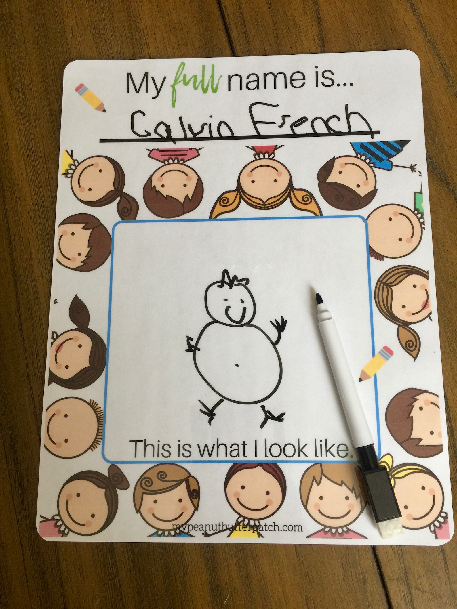 Dry Erase Learn to Write My FIRST & LAST Name Practice | Etsy