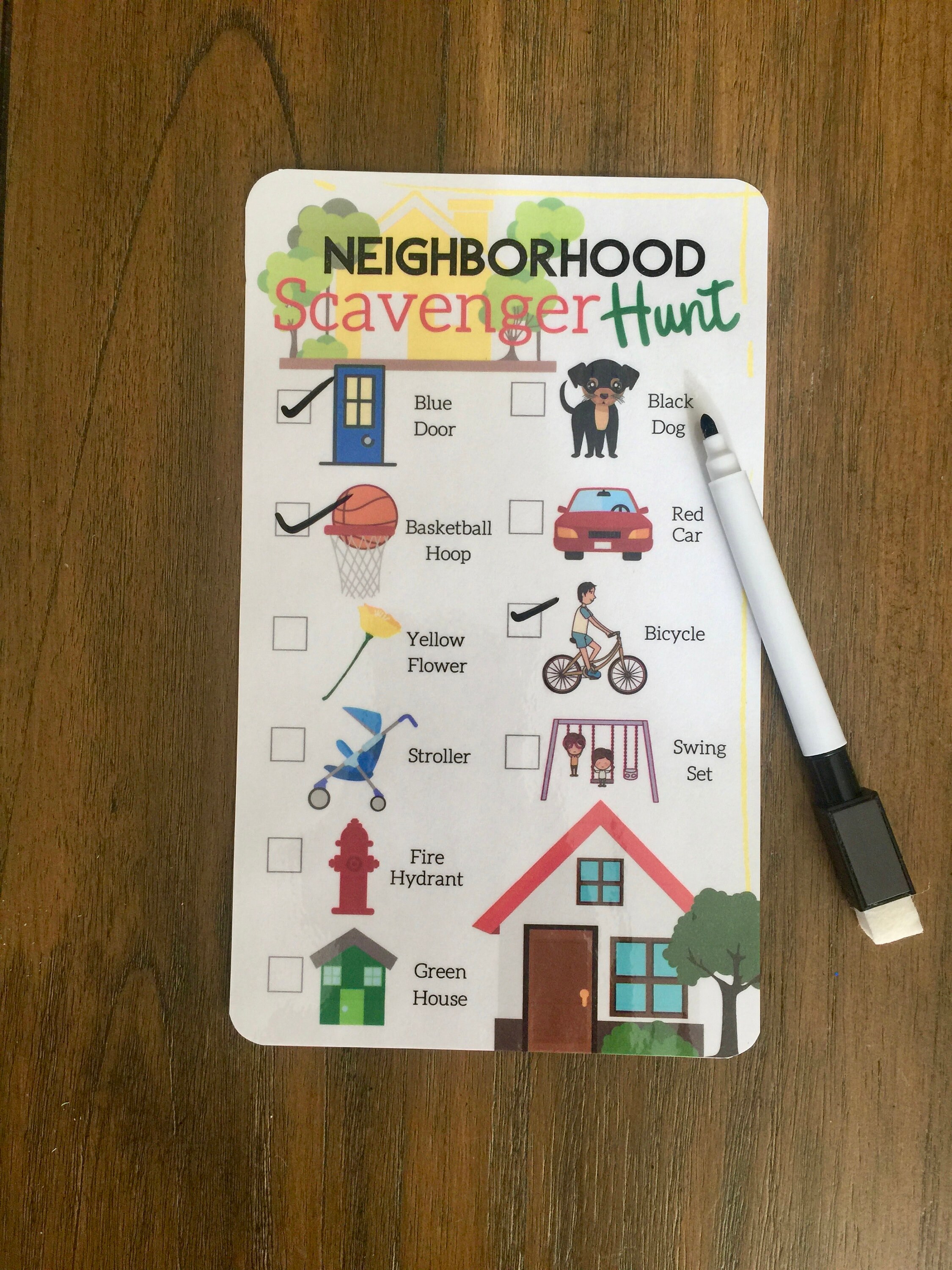 Neighborhood, Nature, Car Ride, & Shape Scavenger Hunts| + Mini ...