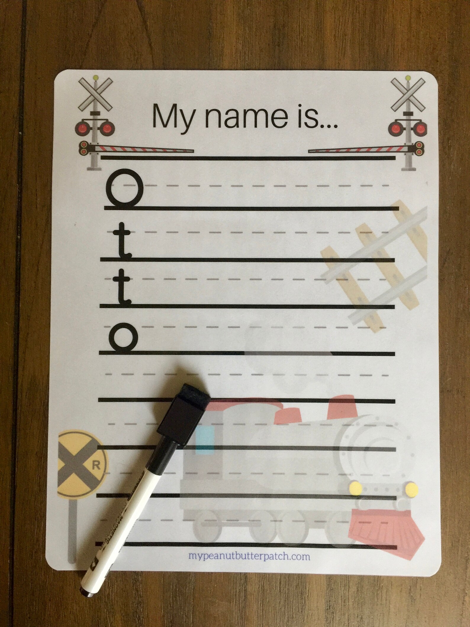 Dry Erase Learn to Write My FIRST & LAST Name Practice | Etsy