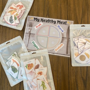 Kids Healthy Meal Plate | Learn My Food Groups - Etsy