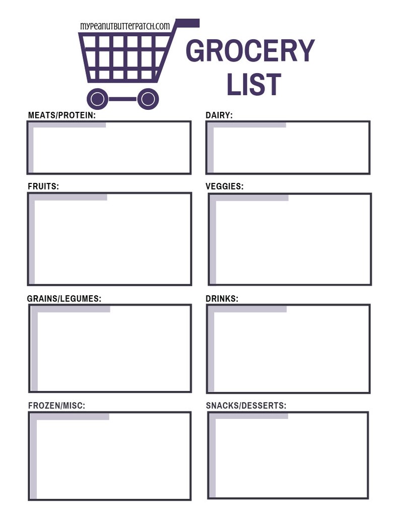 Kitchen Inventory Set Grocery List Printables - Etsy