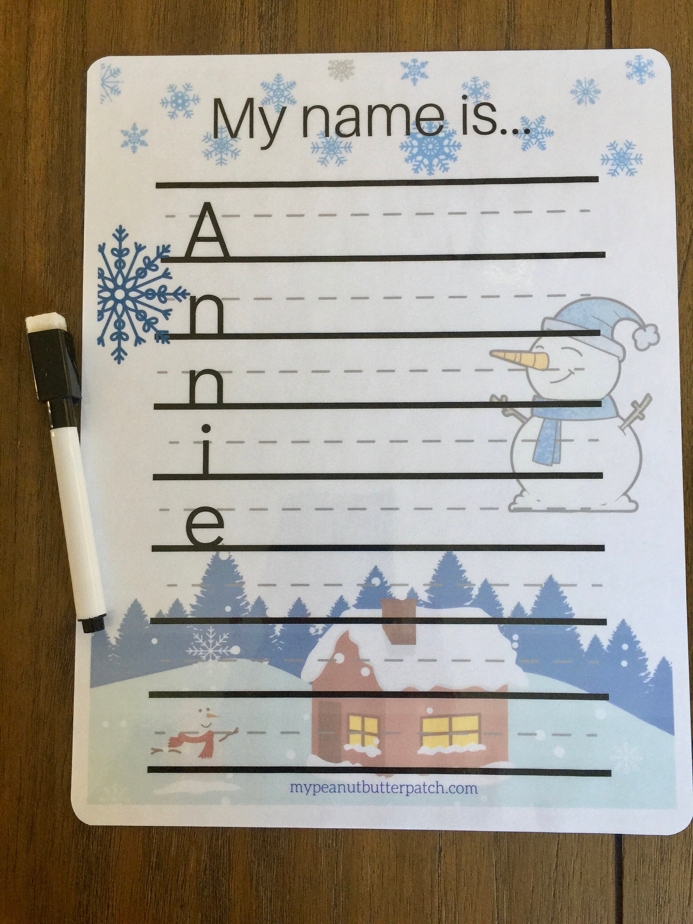 Dry Erase Learn to Write My FIRST & LAST Name Practice Worksheets ...