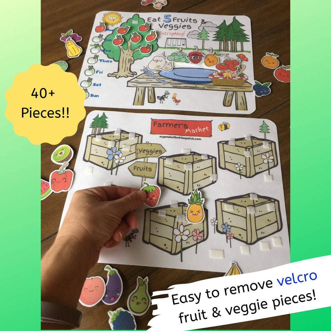 Fruit and Veggie Chart, Behavior Chart for Kids, Reward Chart for Kids ...