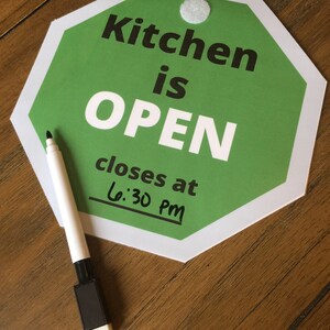 Kitchen's Closed/open Sign | Reversible | Kids in the Kitchen/pantry - Etsy