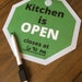 Kitchen's Closed/open Sign Reversible Kids in the - Etsy