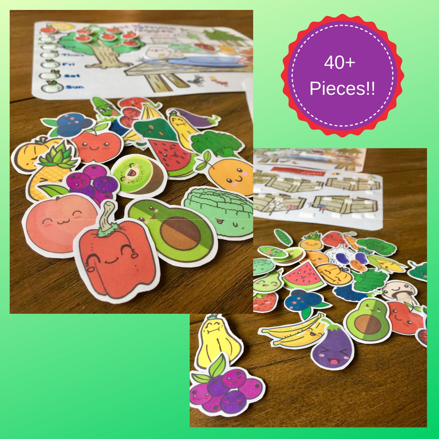 Fruit and Veggie Tracker Chart Digital Download - Etsy