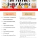 Laminated Kids' Sugar Cookie Recipe Cards With Tools and Ingredients - Etsy