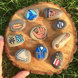 Baseball Story Stones | Customizable | Kids Conversation Starter - Etsy
