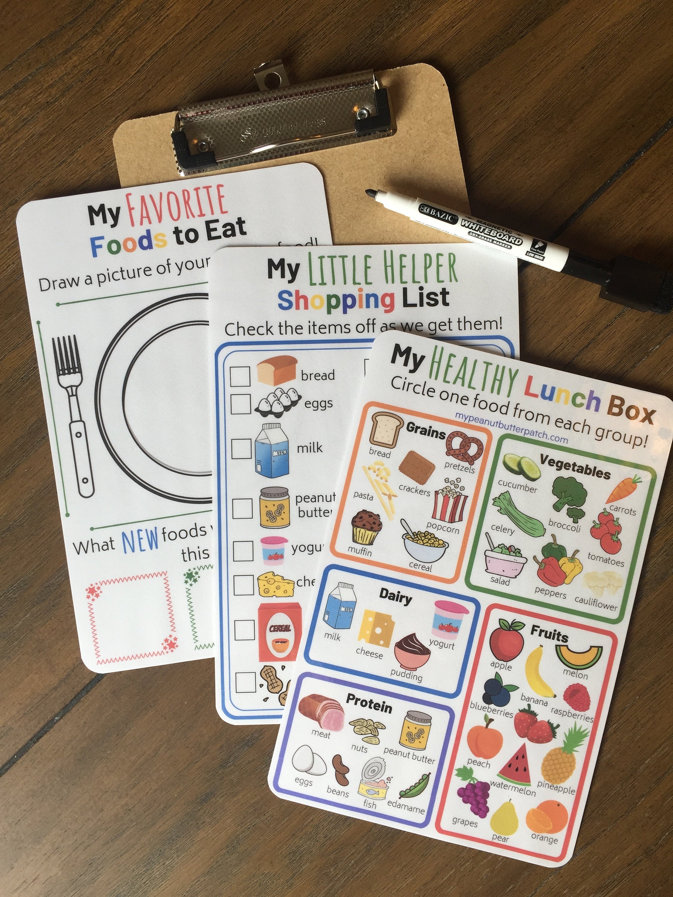 My Healthy Lunch Box Checklist Little Helper Shopping List - Etsy Singapore