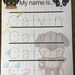 Dry Erase Learn to Write My Name Practice Worksheets, Puppy Theme - Etsy