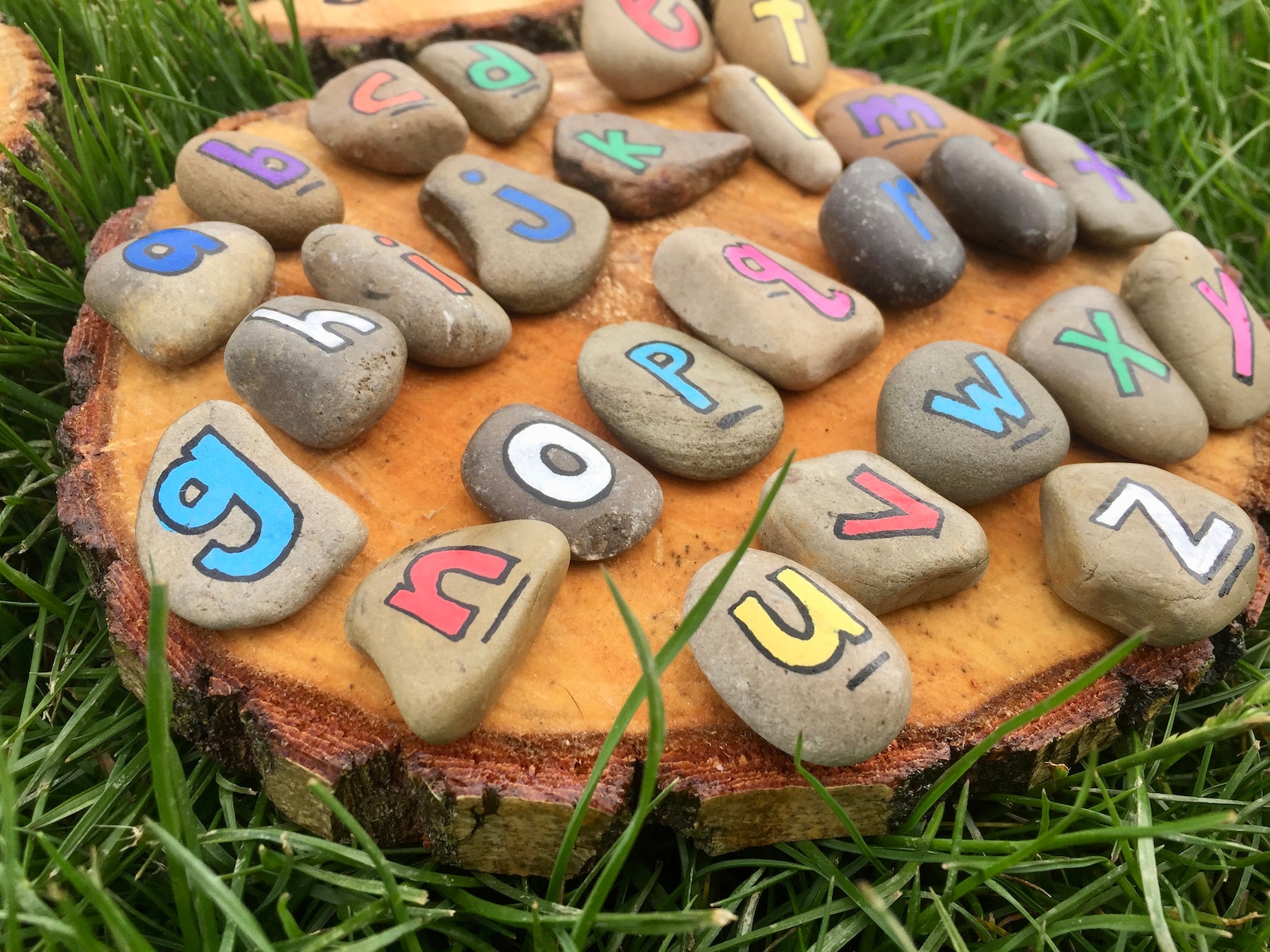 Uppercase & Lowercase Letter Pairs Letter Stones Painted - Etsy