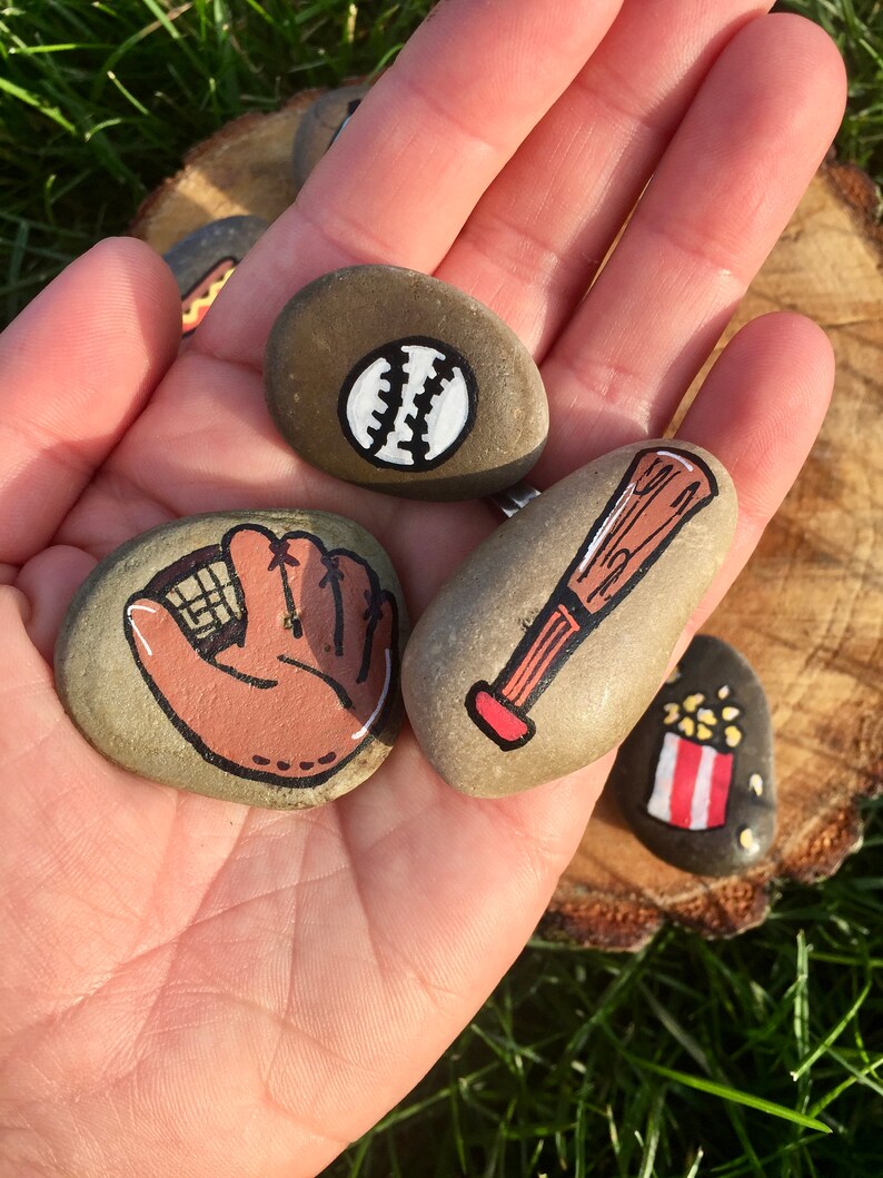 Baseball Story Stones Customizable Kids Conversation | Etsy