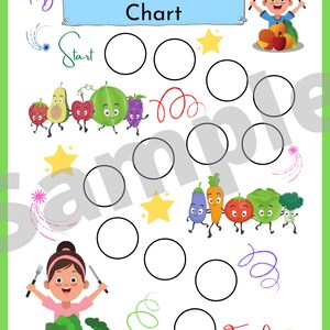 Kids Healthy Eating Chart | Printable | Instant Download - Etsy