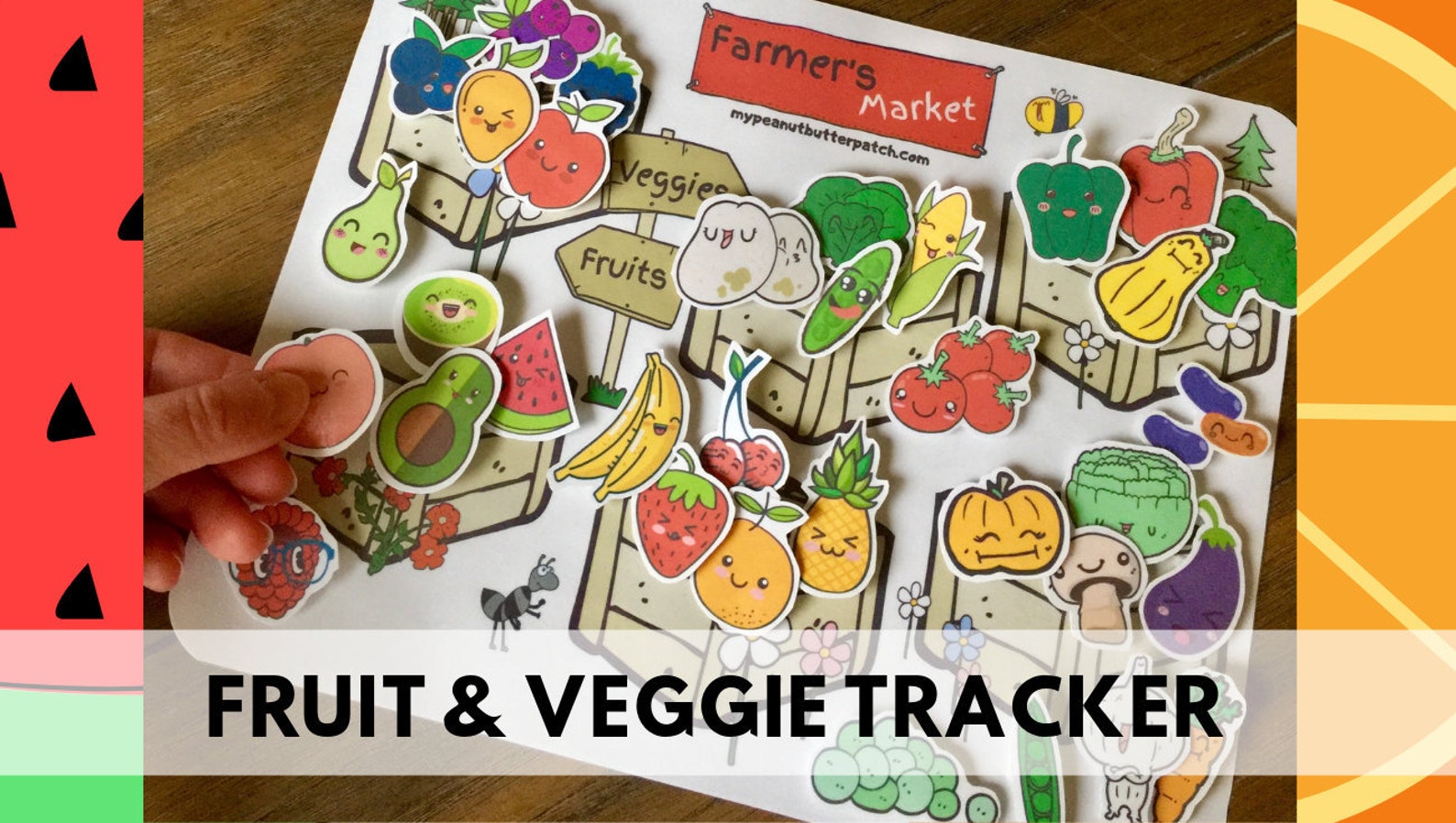 Fruit and Veggie Chart, Behavior Chart for Kids, Reward Chart for Kids ...