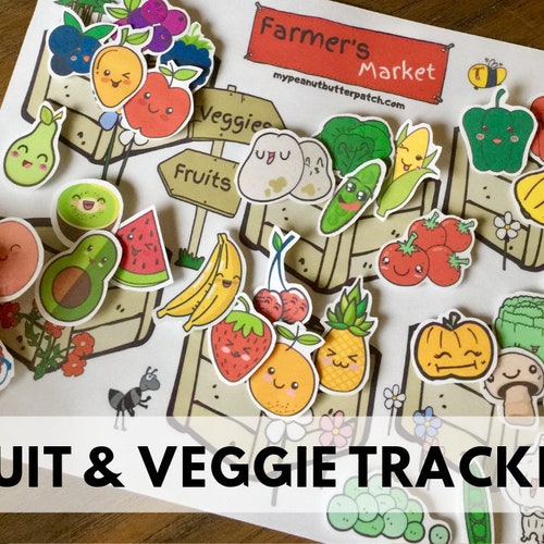 Fruit and Veggie Chart Behavior Chart for Kids Reward Chart - Etsy
