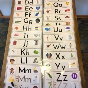 A-Z Alphabet Cards | Tracing Practice | Letter Sounds - Etsy